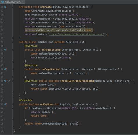 WebView Pada Android Studio