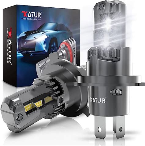 Katur H4 Led Headlight Bulbs Hilo Beam 400 Brightness 18000lm 6000k