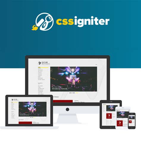 CSS Igniter Oxium WordPress Theme GPLRock Com