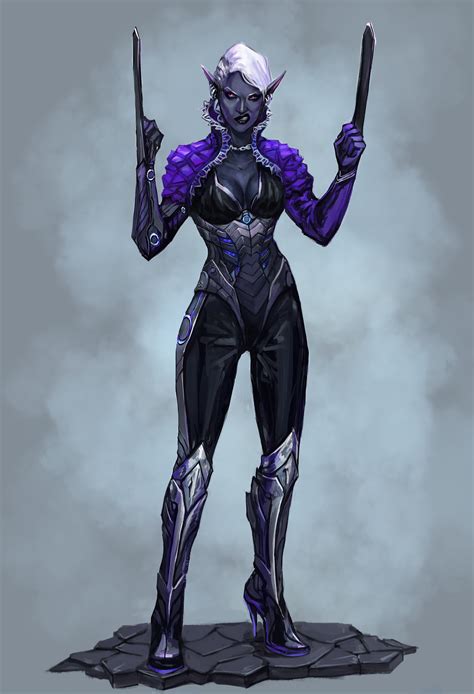 Drow Concept By Neexsethe Dark Fantasy Art Elves Fantasy Dark Elf