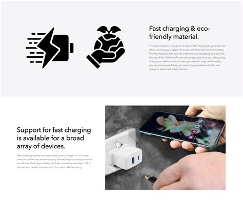 Kaizen 25w Fast Wall Charger Fast Charging 1x Usb Type A And 1x Usb Type C Interface Pc