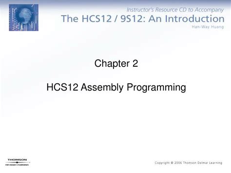 PPT Chapter HCS Assembly Programming PowerPoint Presentation Free Download ID