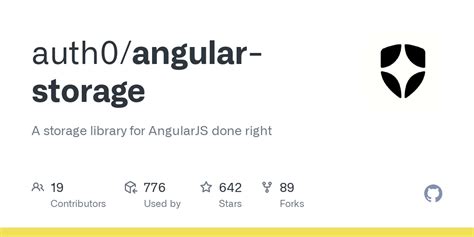 Github Auth0angular Storage A Storage Library For Angularjs Done Right