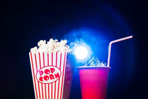 Free Photo Cinema With Popcorn Box
