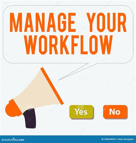 Word Writing Text Manage Your Workflow Business Concept For Workforce