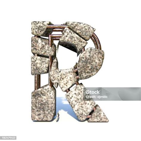 콘크리트 골절 글꼴 문자 R 3d 컴퓨터 글자에 대한 스톡 사진 및 기타 이미지 컴퓨터 글자 콘크리트 0명 Istock
