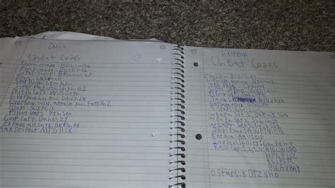 San Andreas Cheat Codes