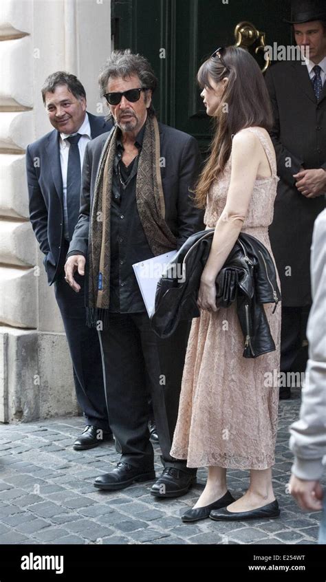 Al Pacino And Girlfriend Lucila Sola Tour Rome On Holiday Featuring Al