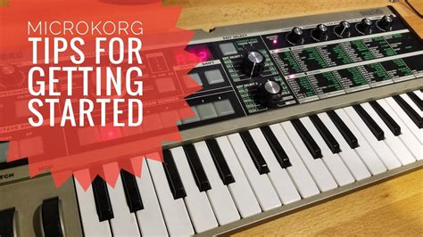 Microkorg Tips For Getting Started Youtube