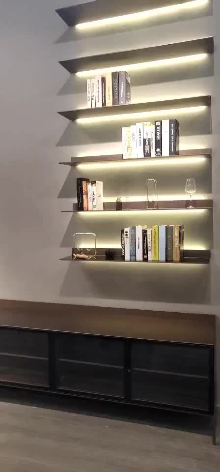 Led Floating Glass Shelves Glass Shelf Led Wall Mounted Shelf Tempered Glass Led Lights Wall