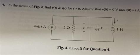 Solved In The Circuit Of Fig Find V T I T For T Chegg