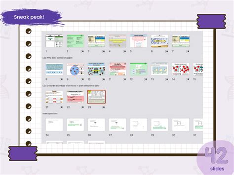 Osmosis Gcse Ocr Biology B2 1 2 Teaching Resources