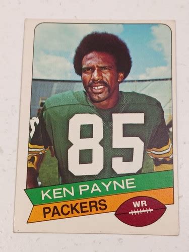 Ken Payne Green Bay Packers 1977 Topps Card 4 Ebay