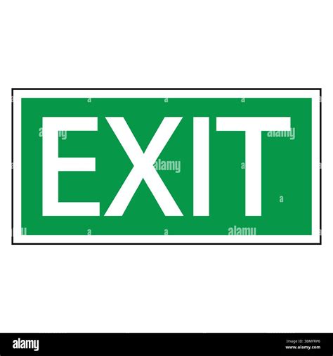Green Exit Sign Provides Clear Guidance For Safe And Efficient