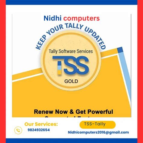 Tally Tss Renewal Free Demo Available At ₹ 5310piece In Ahmedabad