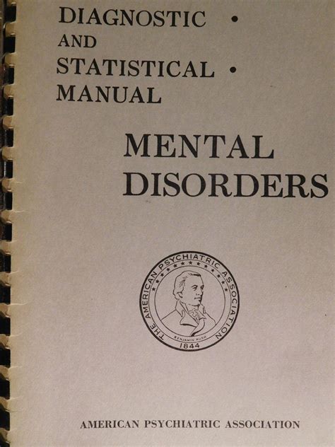 Rare Book Dsm 1 Diagnostic And Statistical Manual ~ Mental Disorders 1st Edition 4635028049