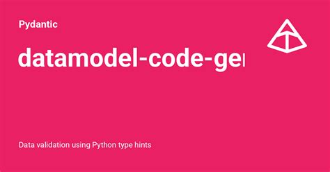 Datamodel Code Generator Pydantic