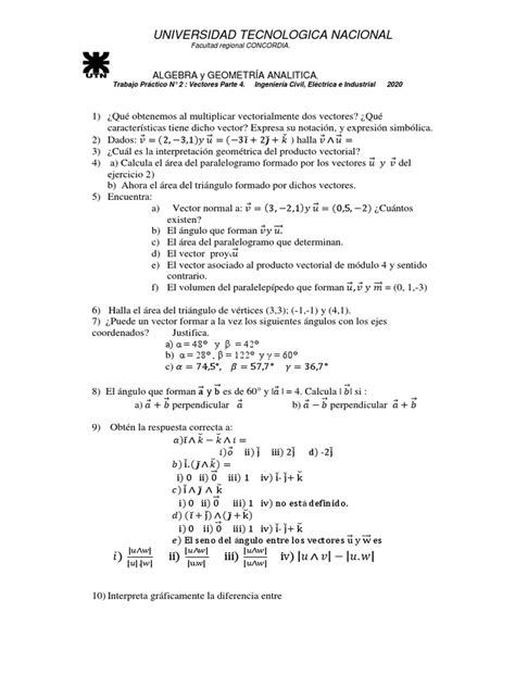 Vectores Parte 3 Pdf Vector Euclidiano Geometria Clasica
