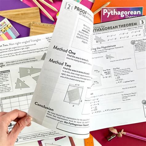 The Pythagorean Theorem Student Workbook By Adele Levin Tpt