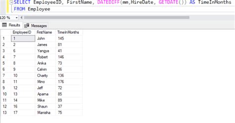 Sql Server Datediff Function