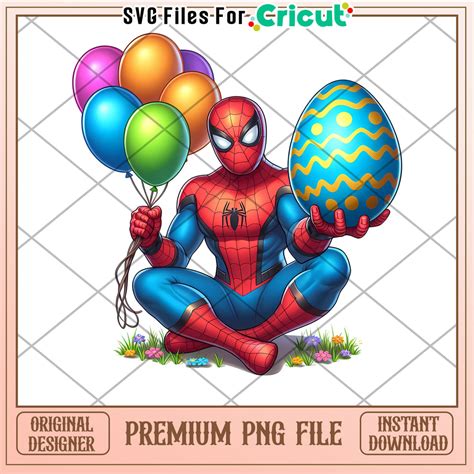 Spiderman Easter Png Premium Instant Download Svg Files For Cricut