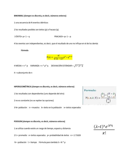 Binomial FÓrmulas Pdf Binomial FÓrmulas Pdf
