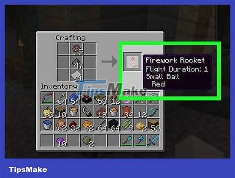 How To Make Firework Rocket In Minecraft Game
