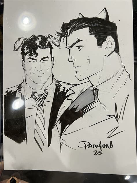 Clark Kent And Bruce Wayne Dc Comics And 2 More Drawn By Danmora