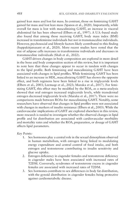 Appendix C Commissioned Paper Physiological Sex Differences And The