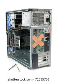 Open System Unit Isolated Computer Case Stock Photo 1554607253 Shutterstock