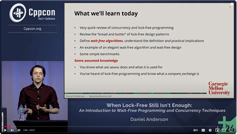 Cppcon 2024 Introduction To Wait Free Algorithms In C Programming Daniel Anderson Flipboard