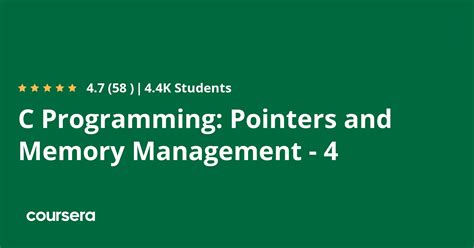 Introduction To Pointers And Memory Management In C C Pointers And
