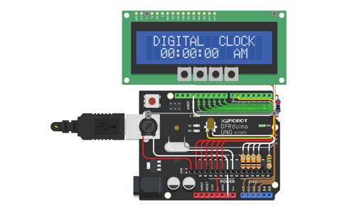 Circuit Design Clock Alarm Timer Stopwatch Tinkercad