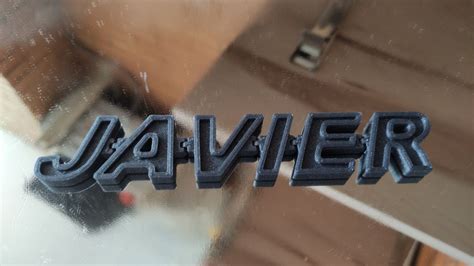 Keychain Articulated Name Javier By Ljhtom Javier Hernando Download