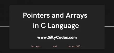 Pointers Programs In C Programming Language Sillycodes