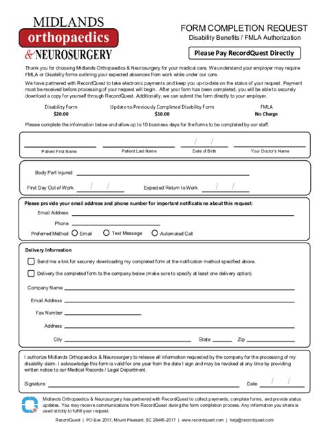 Fillable Online Fmla Disability Authorization Form Sheena Black Md Fax Email Print Pdffiller