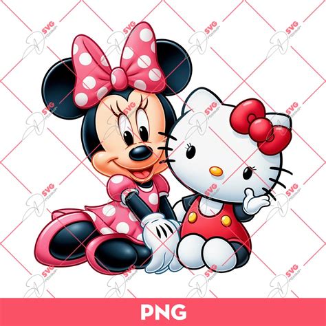 Printable Hello Kitty And Minnie Mouse Coloring Pages Hello Hello Mini