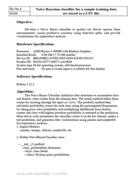 naive bayes classifier 066 pdf statistical classification accuracy and precision