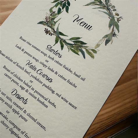 Laila Menu Occasions By Rebecca Ltd