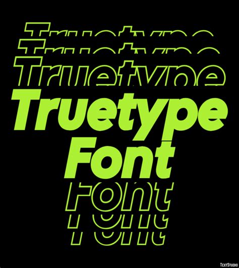 Truetype Font Text Effect And Logo Design Font