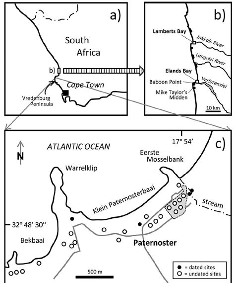 Composite Map Showing The Location Of Sites And Places Men
