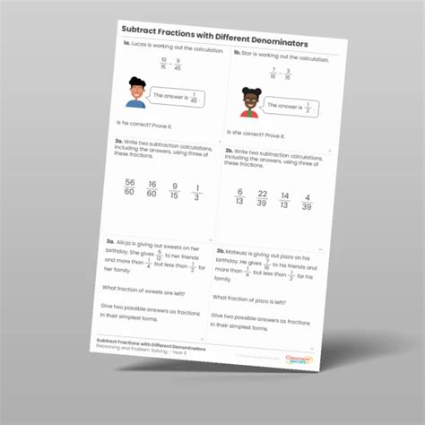 Simplify Fractions Reasoning And Problem Solving Resource Classroom Secrets