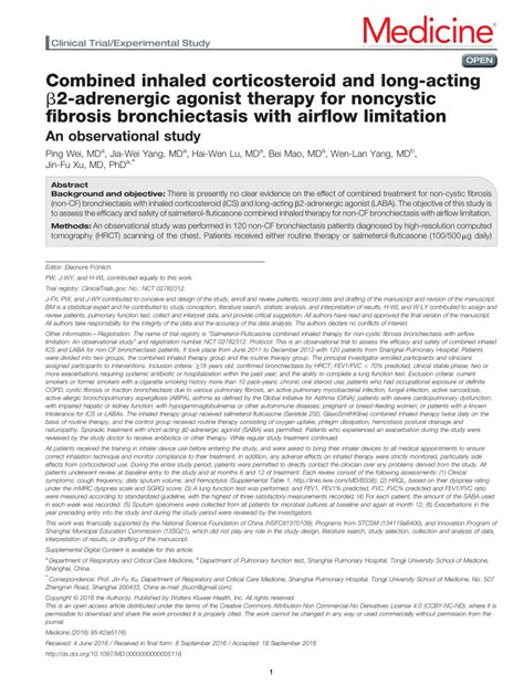 Pdf Combined Inhaled Corticosteroid And Long Acting β2 Adrenergic