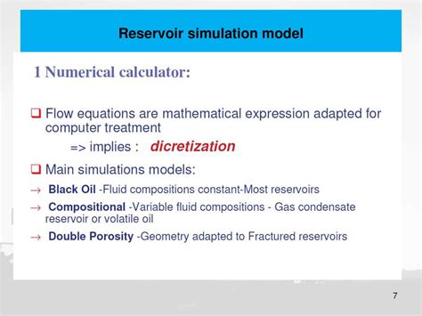 Reservoir Simulation презентация онлайн