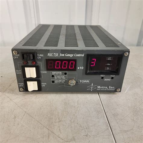 Metra IGC 731 Ion Gauge Control IGC-1 731/TC High Vacuum Gauge Control ...
