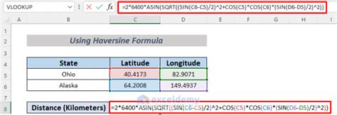 How To Calculate Distance Between Two Addresses In Excel 3 Ways