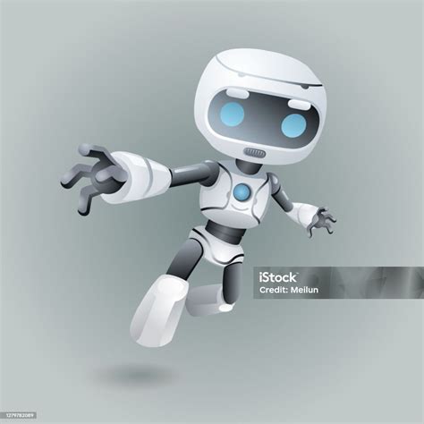 플라잉 로봇 기술 공상 과학 소설 미래 3d 디자인 벡터 일러스트 로봇에 대한 스톡 벡터 아트 및 기타 이미지 로봇 0명 3차원 형태 Istock
