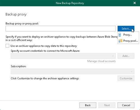 Step 7 Specify Backup Proxy Server Or Backup Proxy Pool Veeam Backup For Microsoft 365 Guide