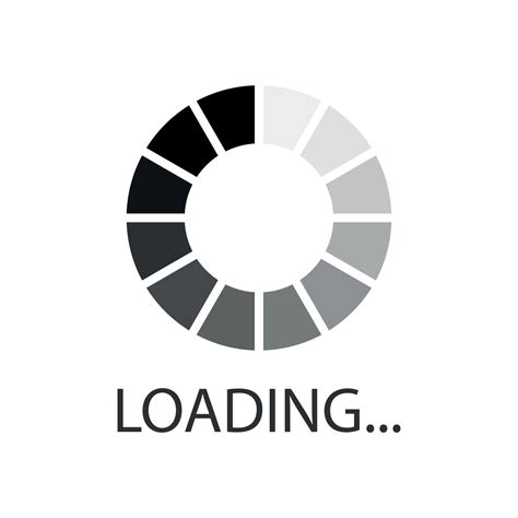 Loading Bar Icon In Flat Style Progress Indicator Vector Illustration On Isolated Background