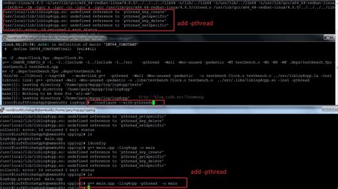 Liblog4cppso Undefined Reference To `pthreadkeycreate Csdn博客